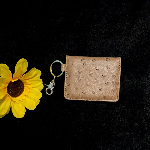 Metropolitan | Bags | Metropolitan Caprice Ostrich Wallet Key Chain ...